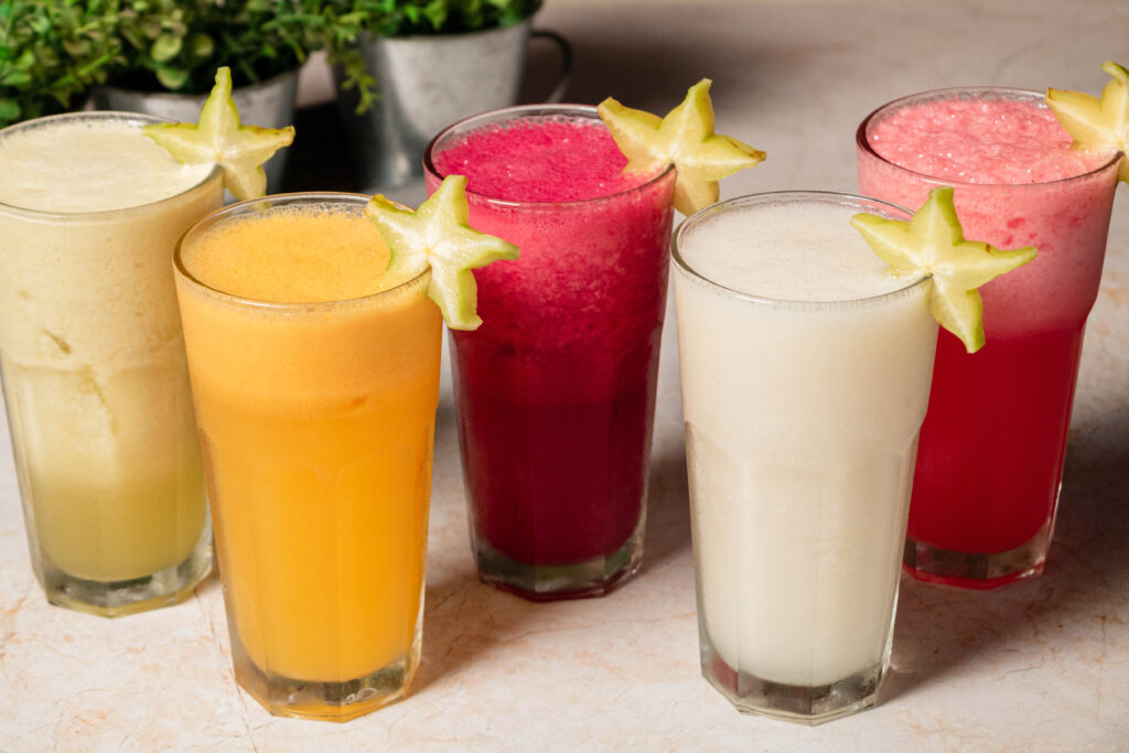 Jugos naturales en leche - La Trattorina